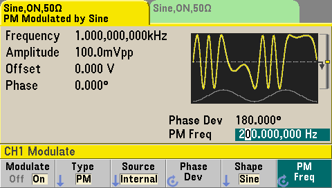 Waveform modulation with your function generator