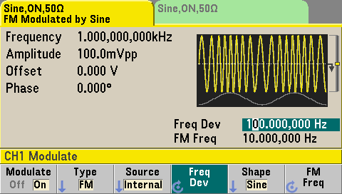 Waveform modulation with your function generator