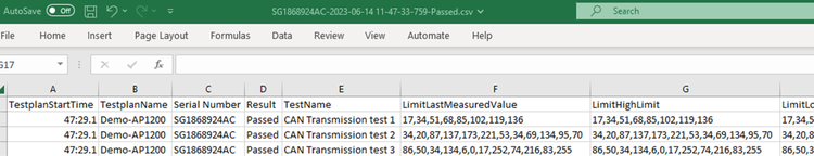 Datalogging for functional test using PathWave Test Executive for ...