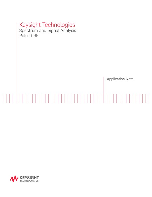 Spectrum and Signal Analysis Pulsed RF PDF Asset Page | Keysight
