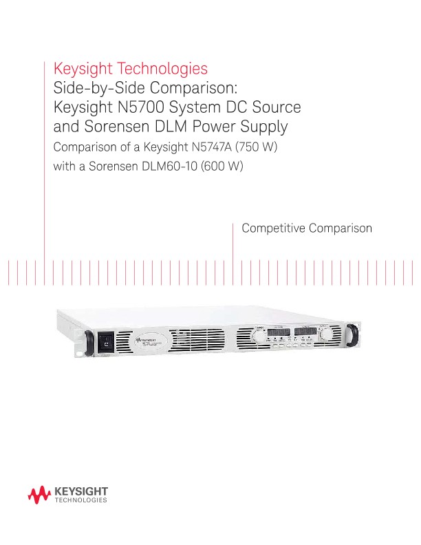N5700 System DC Source vs Sorensen DLM Power Supply PDF Asset Page ...