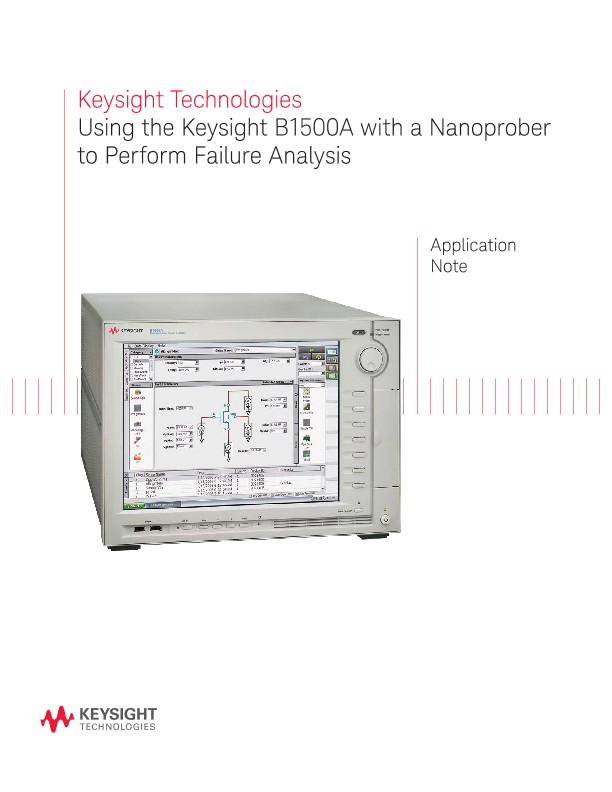 Failure Analysis Using the B1500A with a Nanoprobe PDF Asset Page ...