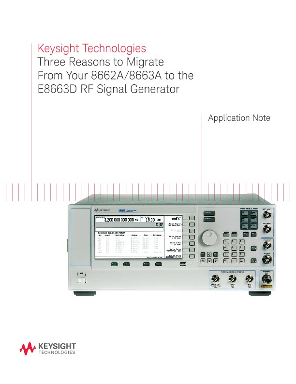 3 Reasons You Should Migrate to E8663D RF Signal Generator PDF Asset ...