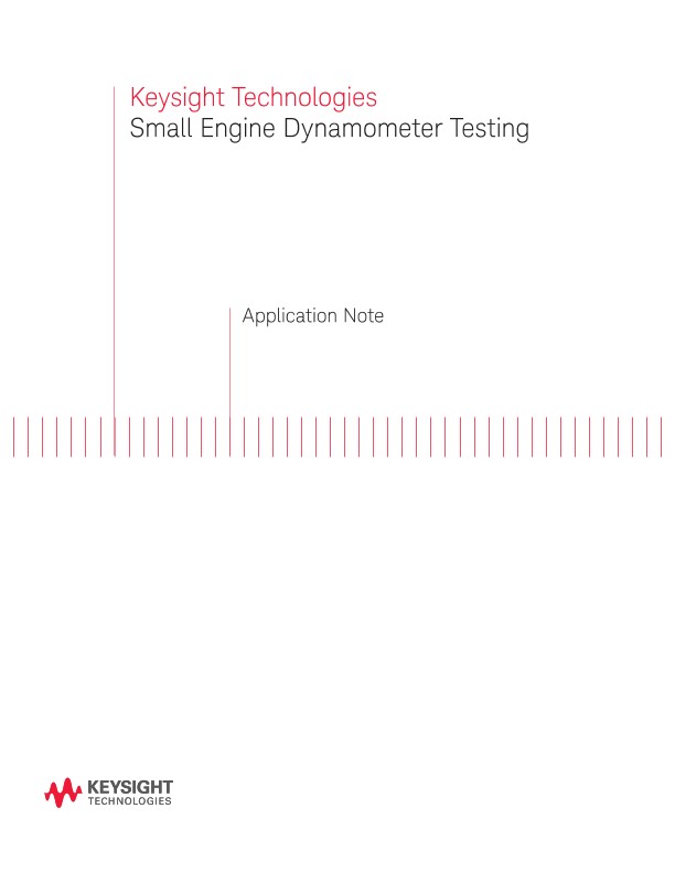 Small Engine Dyno Testing PDF Asset Page | Keysight