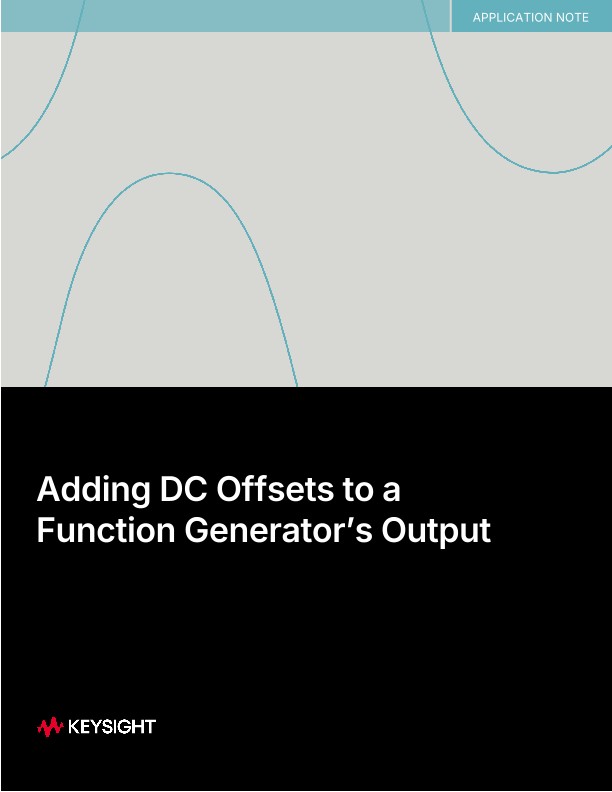 Adding DC Offsets to a Function Generator’s Output PDF Asset Page ...