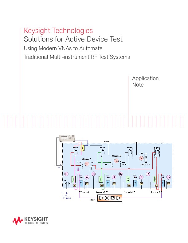 Solutions for Active Device Test : Using Modern VNAs to Automate ...