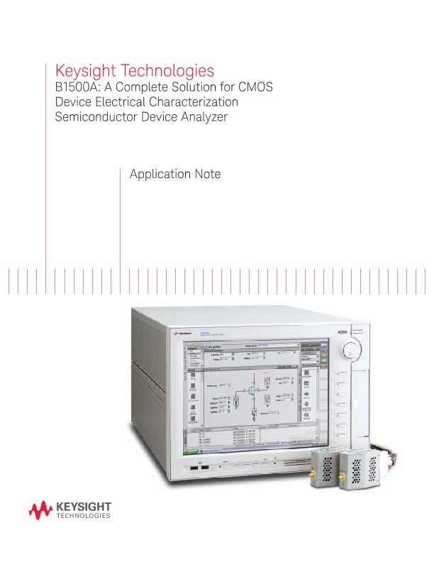 Solution for CMOS Device Electrical Characterization with B1500A PDF ...