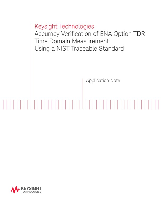 Verification of ENA Option TDR Time Domain Measurement PDF Asset Page ...