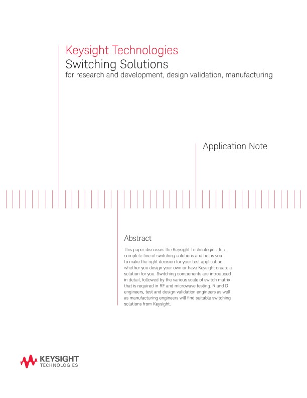 Switching Solutions PDF Asset Page | Keysight