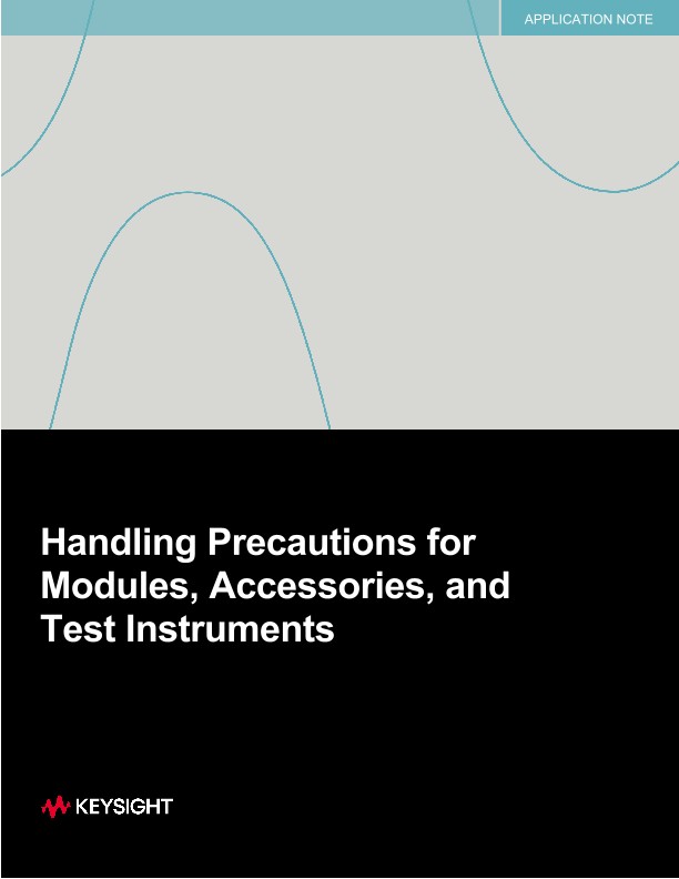 Handling Precautions for Modules, Accessories, and Test Instruments PDF ...
