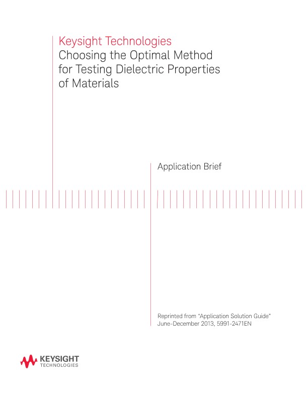 Methods For Testing Dielectric Properties of Materials PDF Asset Page ...