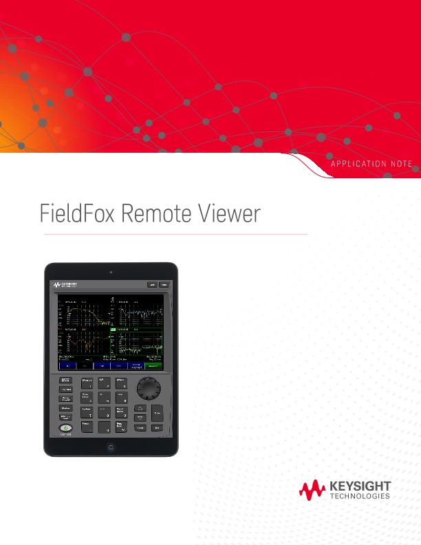 FieldFox Remote Viewer PDF Asset Page | Keysight