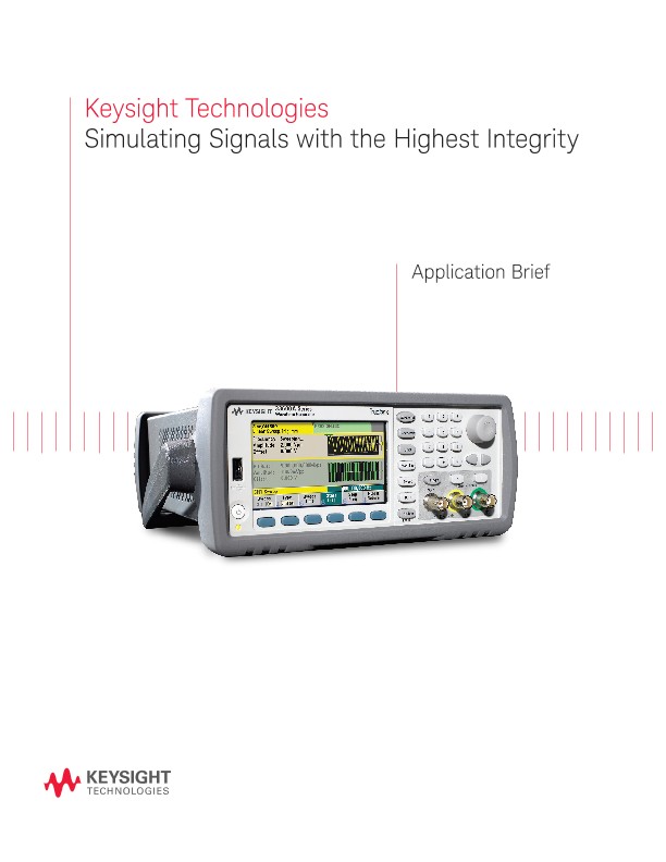 Simulating Signals with the Highest Integrity PDF Asset Page | Keysight