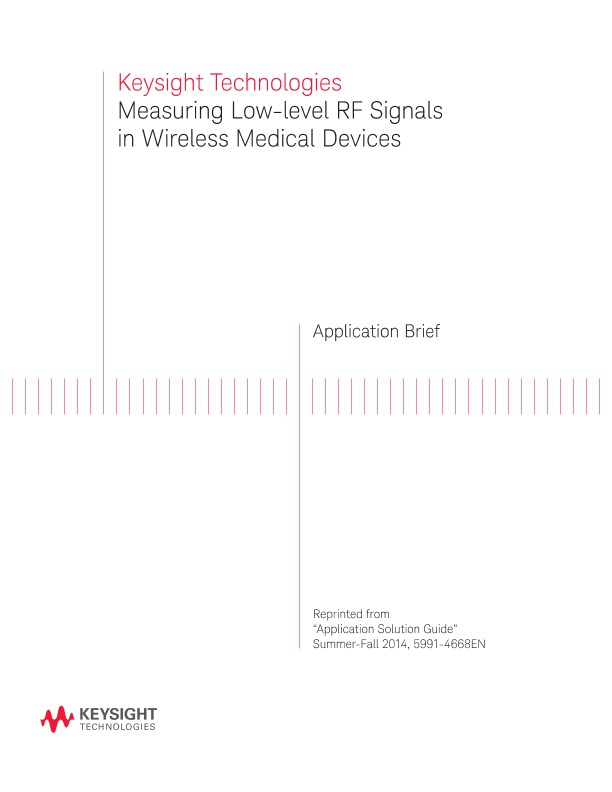 Measuring Low-level RF Signals in Wireless Medical Devices PDF Asset ...