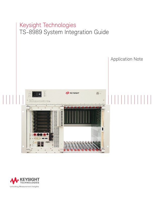 TS-8989 System Integration Guide PDF Asset Page | Keysight