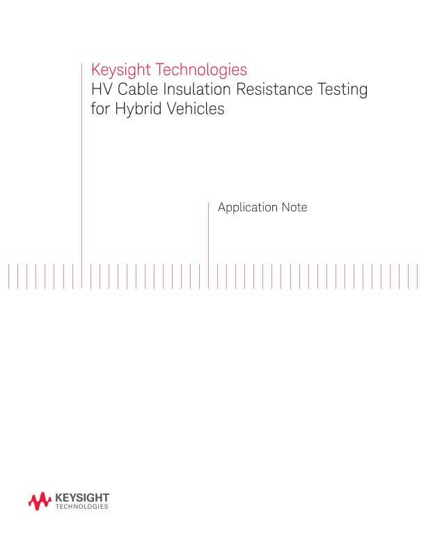 HV Cable Insulation Resistance Testing for Hybrid Vehicles PDF Asset ...