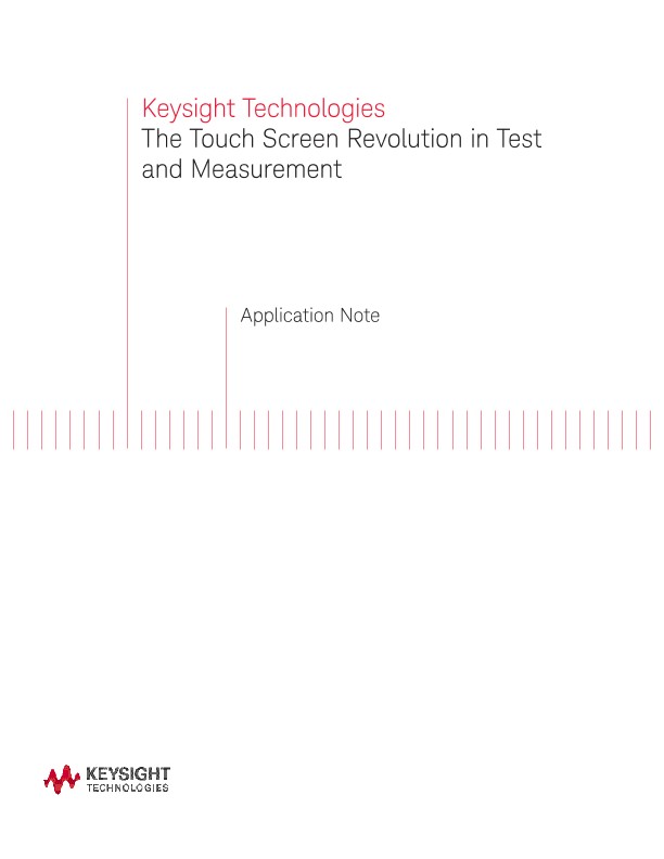 Touch Screen Revolution Test & Measurement PDF Asset Page | Keysight