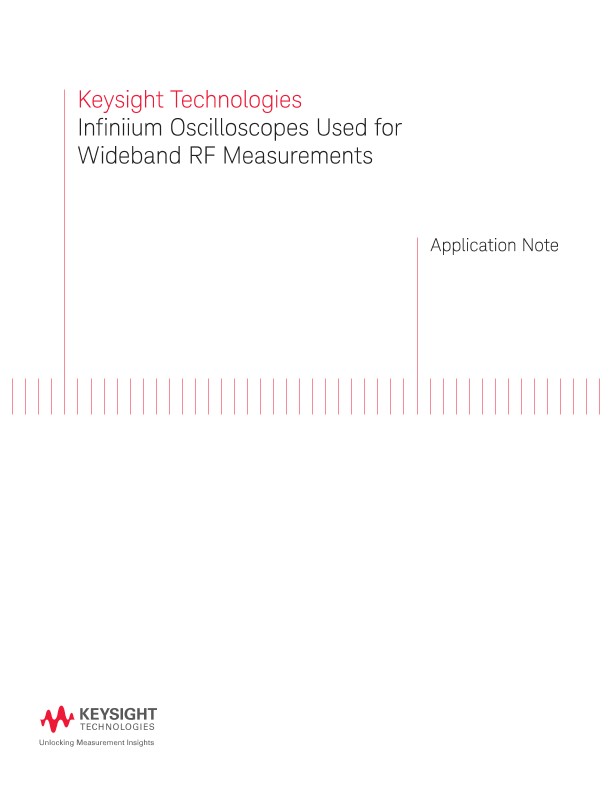 Wideband RF Measurements Using Infiniium Oscilloscopes PDF Asset Page ...