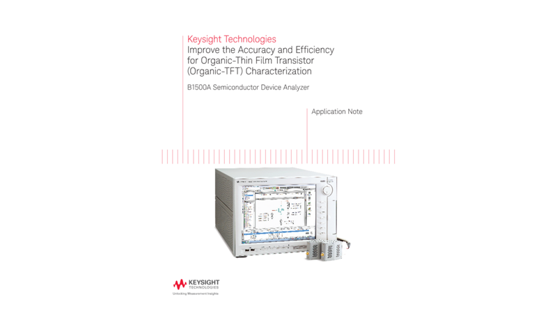 B1500A Semiconductor Device Parameter Analyzer | Keysight