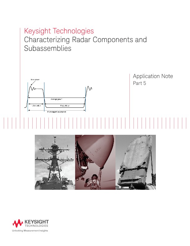 Characterizing Radar Components and Subassemblies PDF Asset Page | Keysight