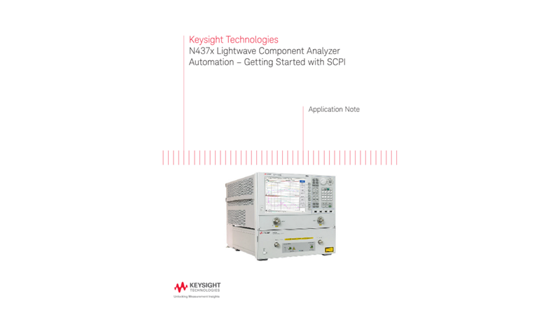 N4373E Lightwave Component Analyzer | Keysight