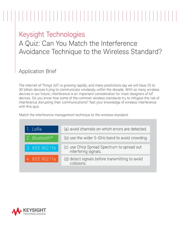 A Quiz: Test Your Knowledge of Wireless Interference PDF Asset Page ...