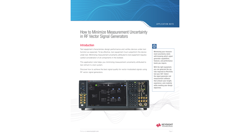 MXG Signal Generators | Keysight
