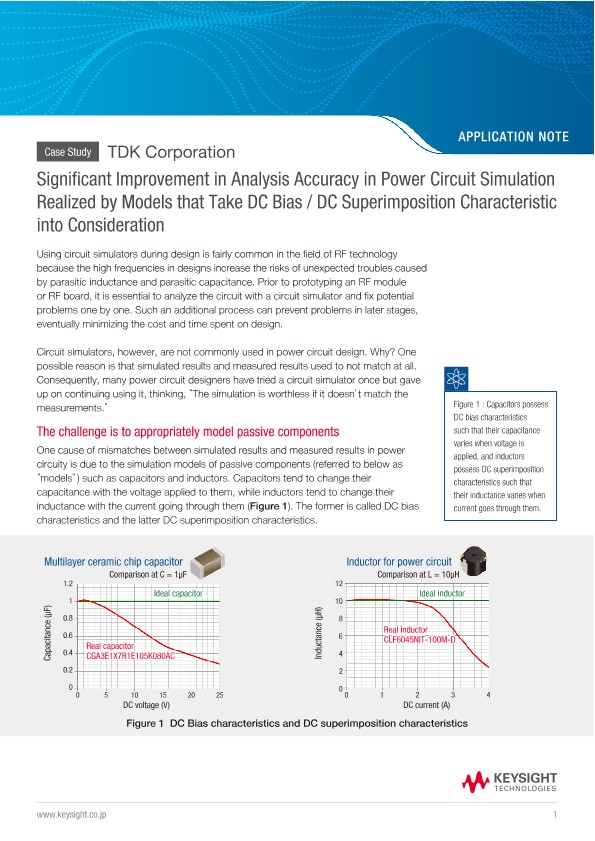 TDK Corp. Power Circuit Simulation Leads to Improvement PDF Asset Page ...