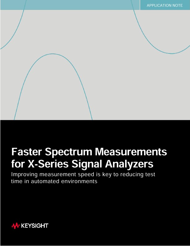 Faster Spectrum Measurements for X-Series Signal Analyzers PDF Asset ...