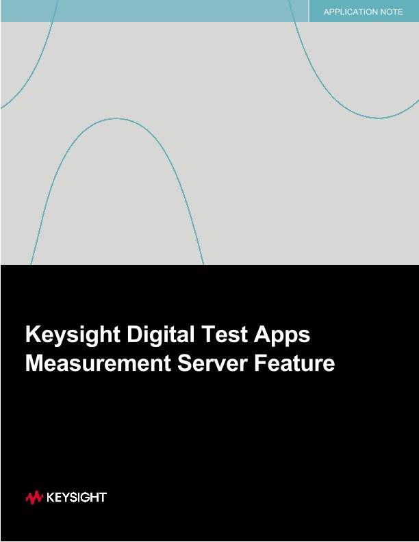 Keysight Digital Test Apps Measurement Server Feature PDF Asset Page ...