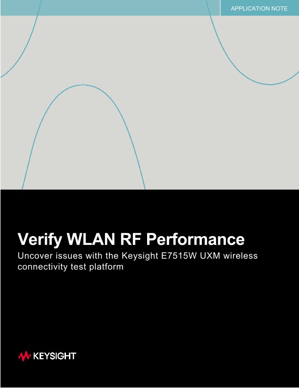 Verify WLAN RF Performance PDF Asset Page | Keysight