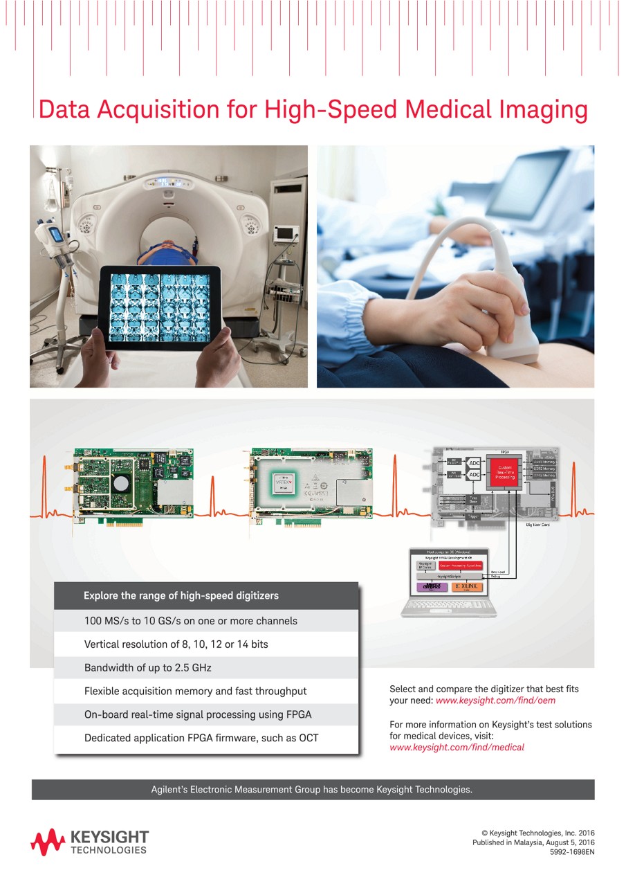 Data Acquisition for Medical Imaging PDF Asset Page | Keysight