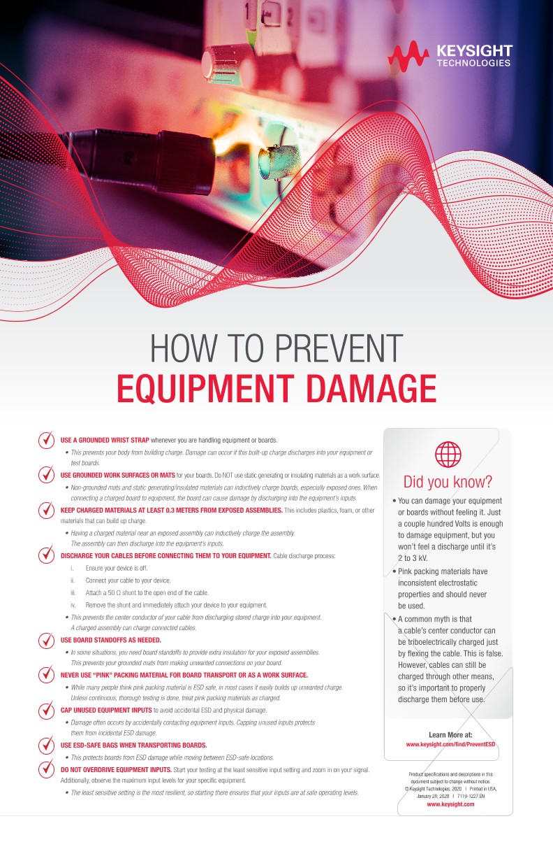 How to Prevent Equipment Damage PDF Asset Page | Keysight