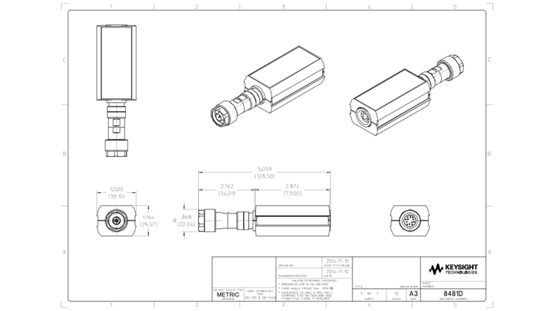 8481D Diode Power Sensor | Keysight