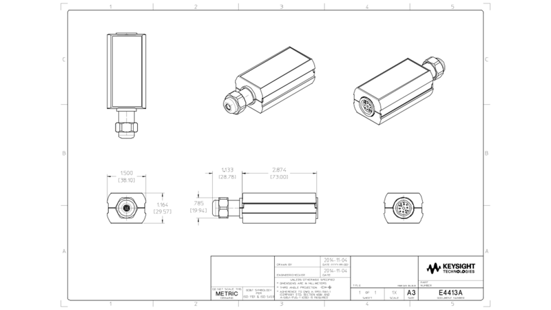 E4413A Wide Dynamic Range Power Sensor, E-Series | Keysight