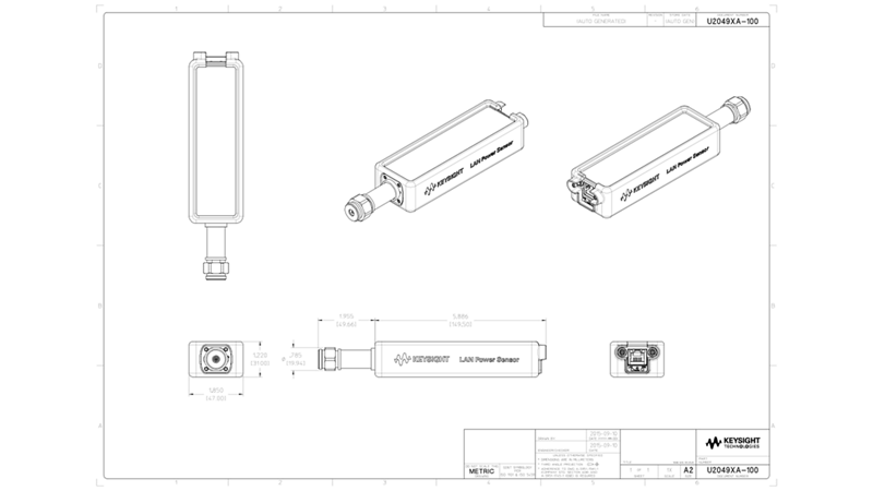 U2049XA 10 MHz To 33 GHz LAN Peak And Average Power Sensor | Keysight