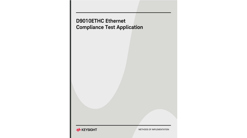 D9010ETHC 10M/100M/1GBASE-T and Energy Efficient Ethernet Compliance ...