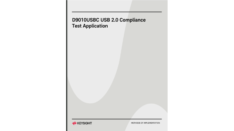 D9010USBC USB 2.0 Compliance Test Software | Keysight