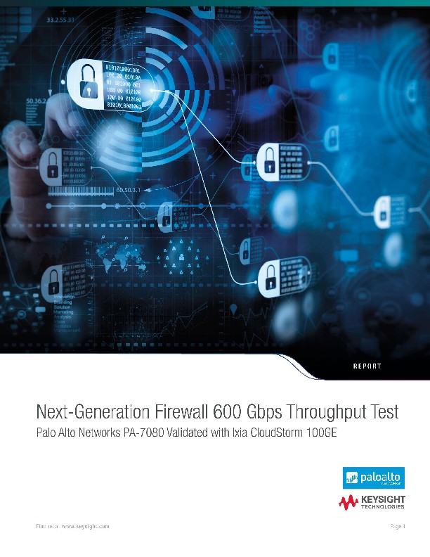 Next-Generation Firewall 600 Gbps Throughput Test PDF Asset Page | Keysight