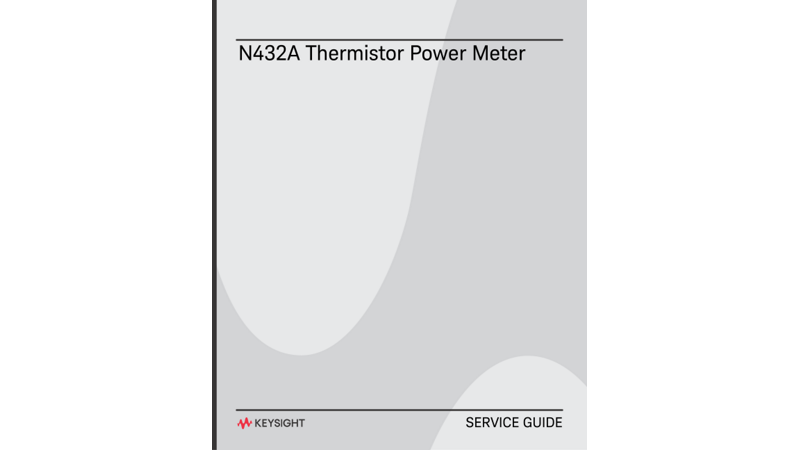 N432A Thermistor Power Meter | Keysight