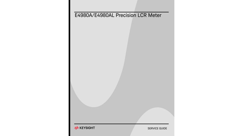 E4980AL Precision LCR Meter 20 Hz to 300 kHz / 500 kHz / 1 MHz | Keysight