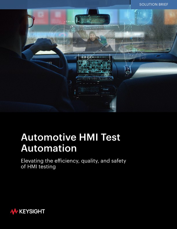 Automotive HMI Test Automation PDF Asset Page | Keysight