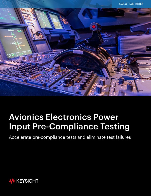 Avionics Electronics Power Input Pre-Compliance Testing PDF Asset Page ...