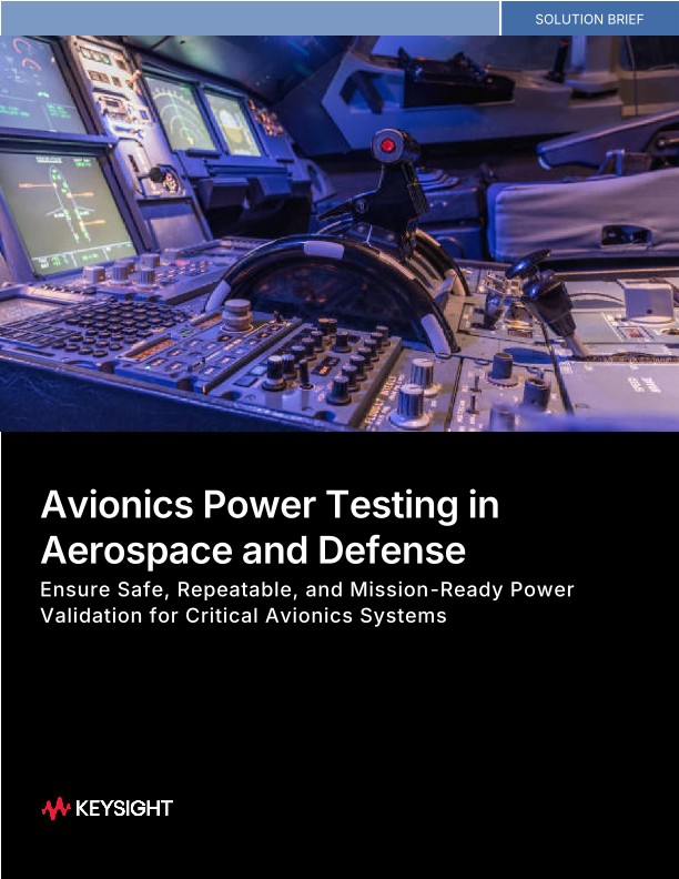 Avionics Power Testing in Aerospace and Defense PDF Asset Page | Keysight