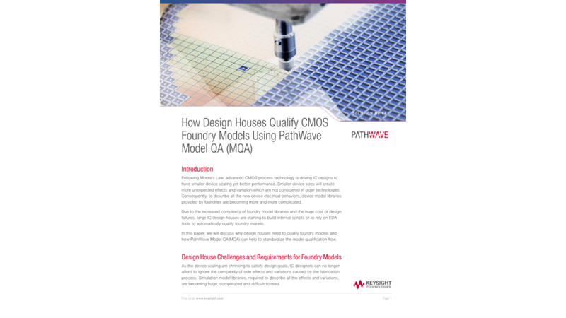 PathWave Model QA (MQA) | Keysight