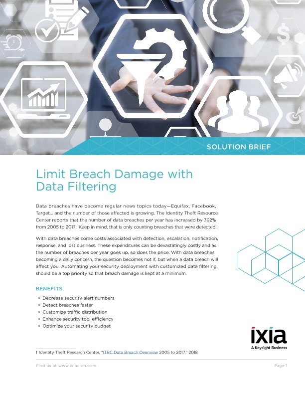 Limit Breach Damage with Data Filtering PDF Asset Page | Keysight