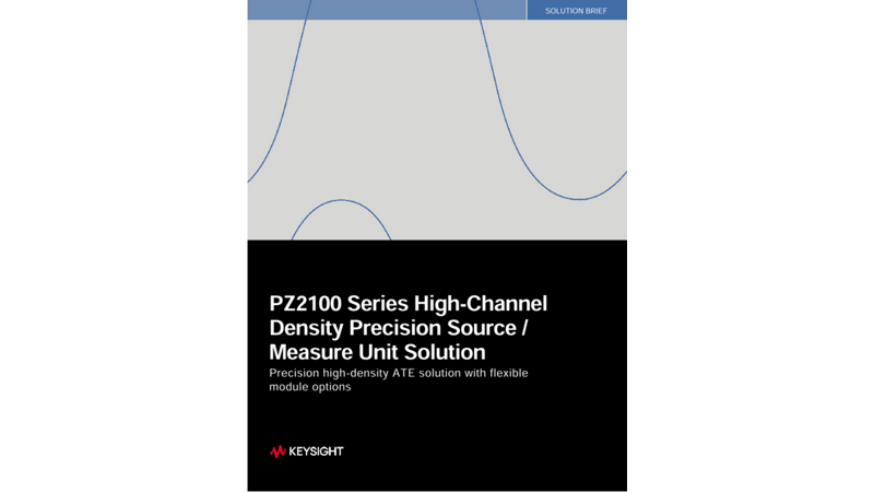 PZ2100 Series High-Channel Density Precision SMU | Keysight