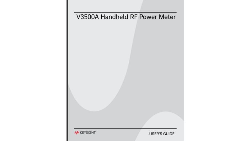 V3500A Handheld RF Power Meter | Keysight