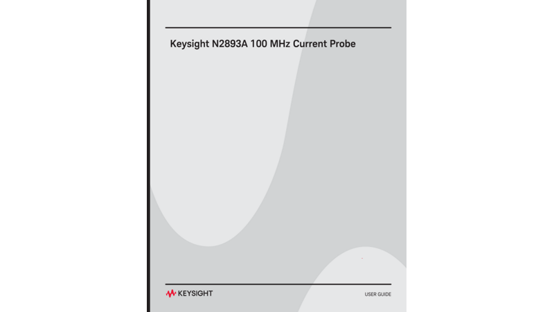 N2893A AC/DC Current Probe, 100 MHz, 15A | Keysight