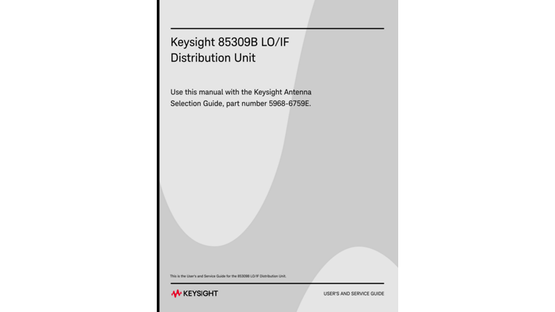 85309B LO/IF Distribution Unit | Keysight